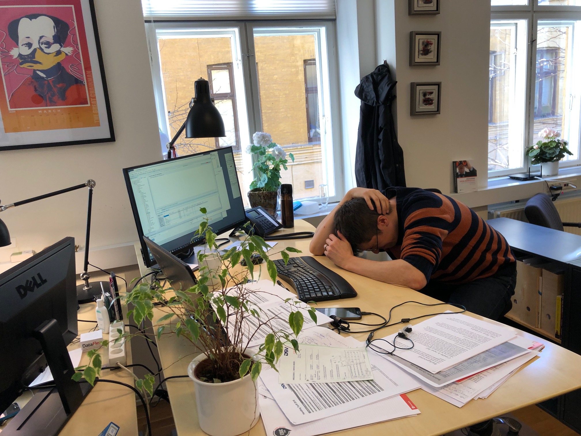 A day in the office